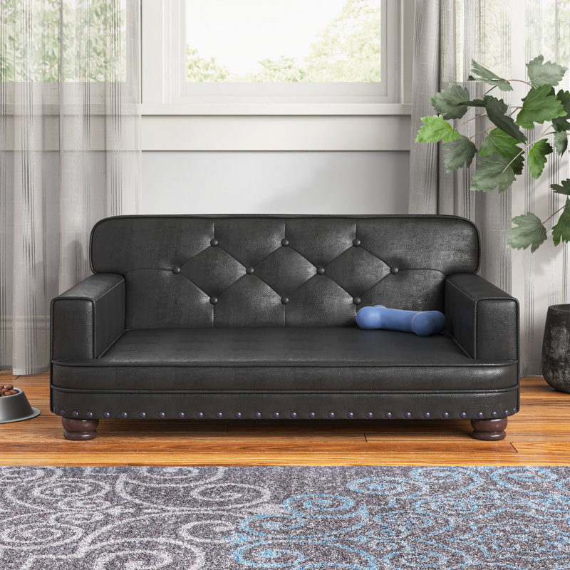 Wayfair jennifer leather sofa bed store